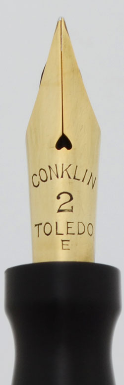 Conklin Crescent 20P Fountain Pen - BCHR, Full Flex Fine #2 14k Nib ...
