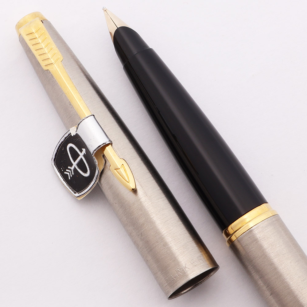 Parker 45 Flighter Fountain Pen (1970-9) - Gold Trim, C/C, Fine 10k Nib ...