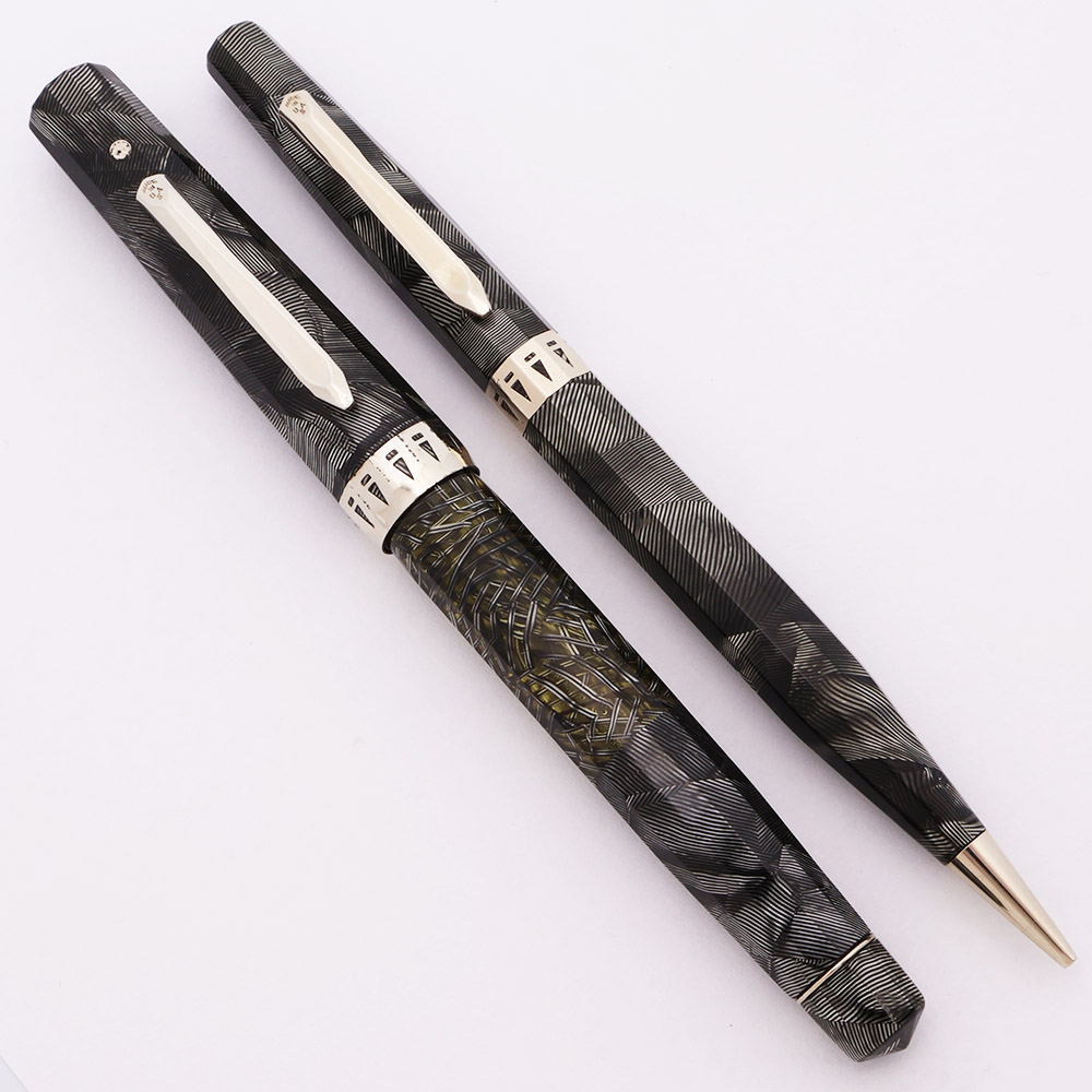 Wahl Doric II Gold Seal Oversize Fountain Pen Set (1930s) - Silver ...