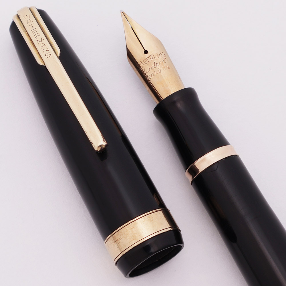 Waterman 100 Year Fountain Pen (1943-5) - Final Version, Smooth Black ...